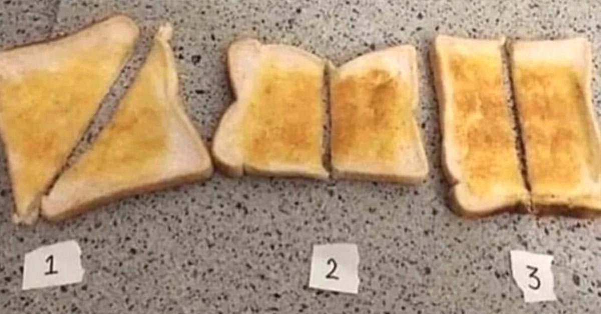 A Heated Debate Over The Correct Way To Cut Toast Divides People Online
