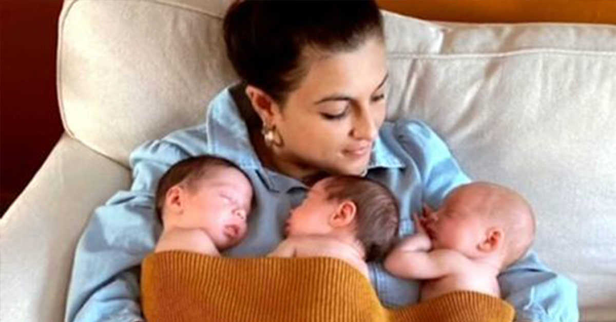 ‘Someone up there really wants you to be a mom. There are THREE ...