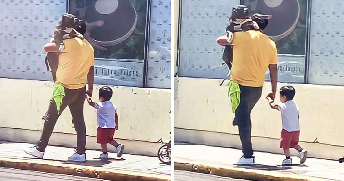 Father Prioritizes Dog Over Son: Chooses to Carry Pet Instead : Secret ...