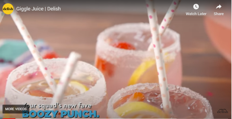 "Giggle Juice" Has A Full Bottle Of Moscato And Vodka In It