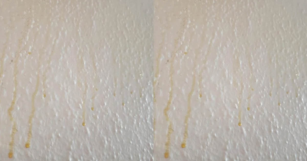 What’s That Yellow Stuff That Drips Down Your Bathroom Walls?